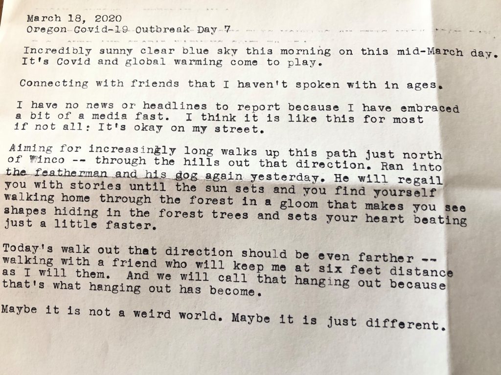 A Man and His Typewriter: The Chris Riseley Quarantine Diary - The ...