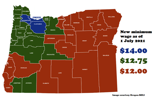 Oregon Minimum Wage Rises - The Corvallis Advocate